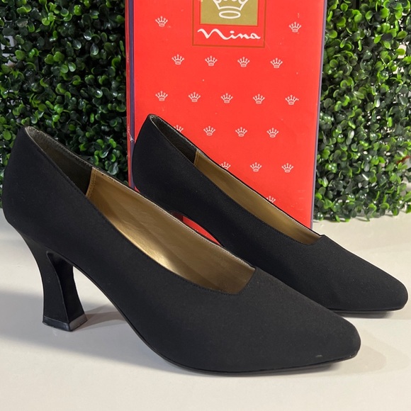 Nina | Shoes | Vintage Nina Black Pumps Size 75 Leather S | Poshmark